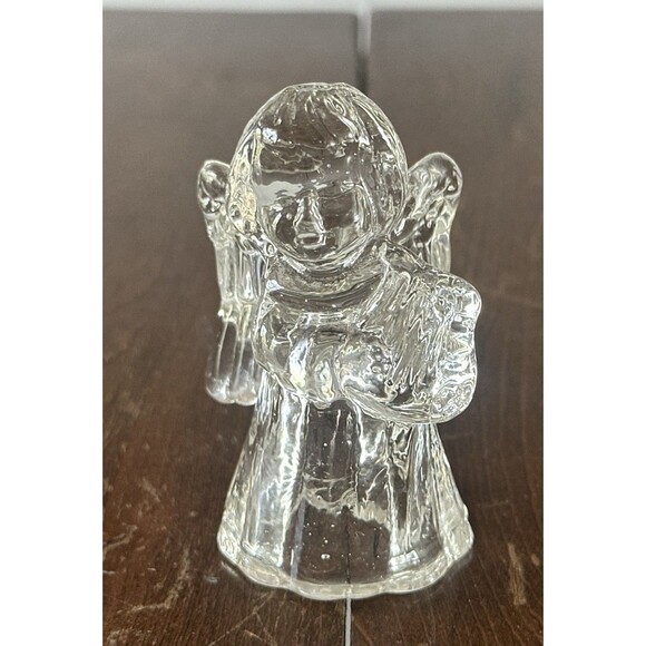 Unbranded | Accents | Clear Glass Angel Candleholder 3 Inch Vintage ...